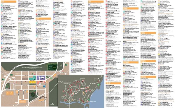 Map of Berry - Berry, South Coast NSW