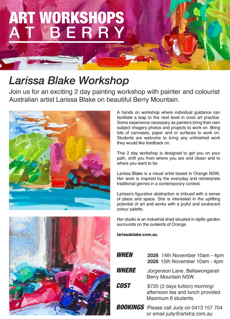 2-Day Larissa Blake Painting Workshop by Artxtra - Berry NSW
